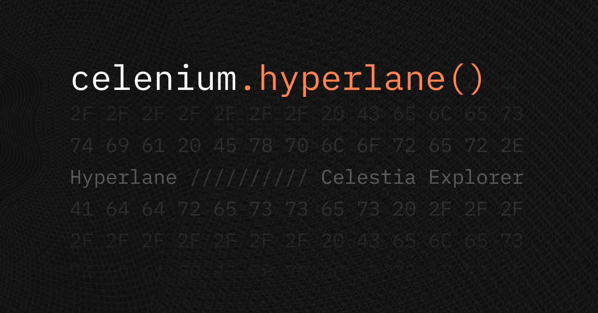 Celestia Hyperlane - Celenium